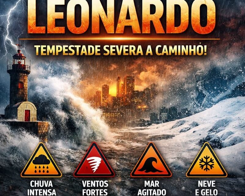 Nova tempestade! Já começa fazer os primeiros estragos e vem ...
